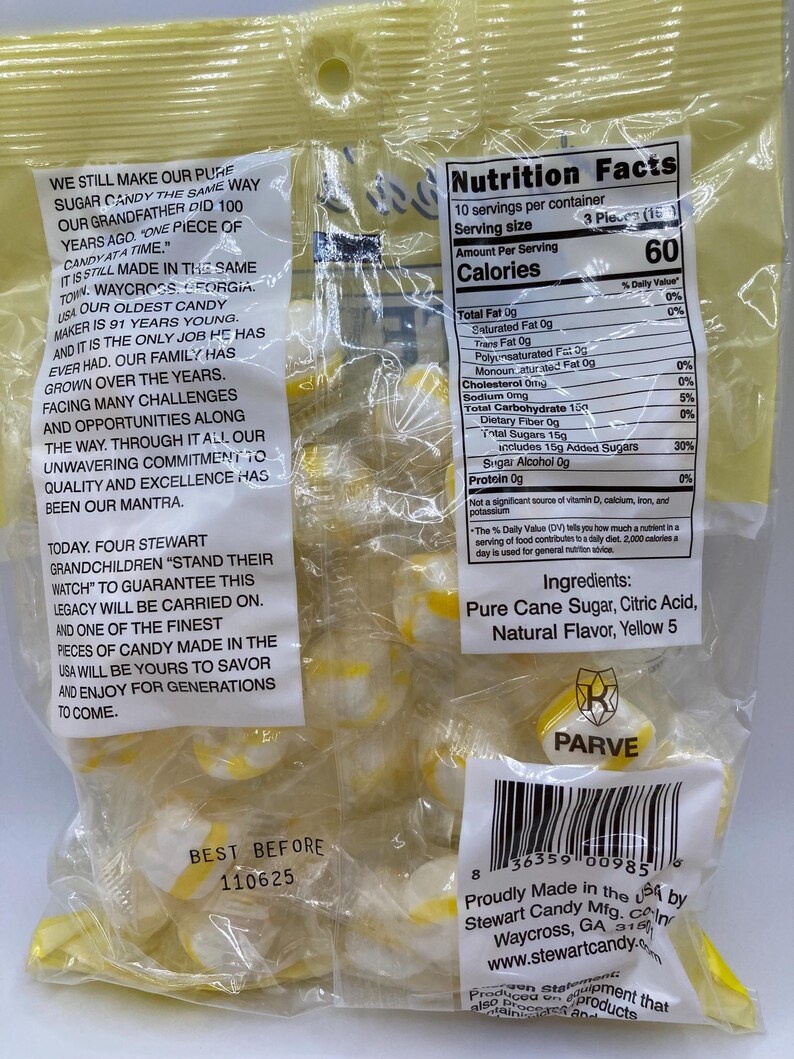 Stewart Lemon Puffs Candy - Etsy