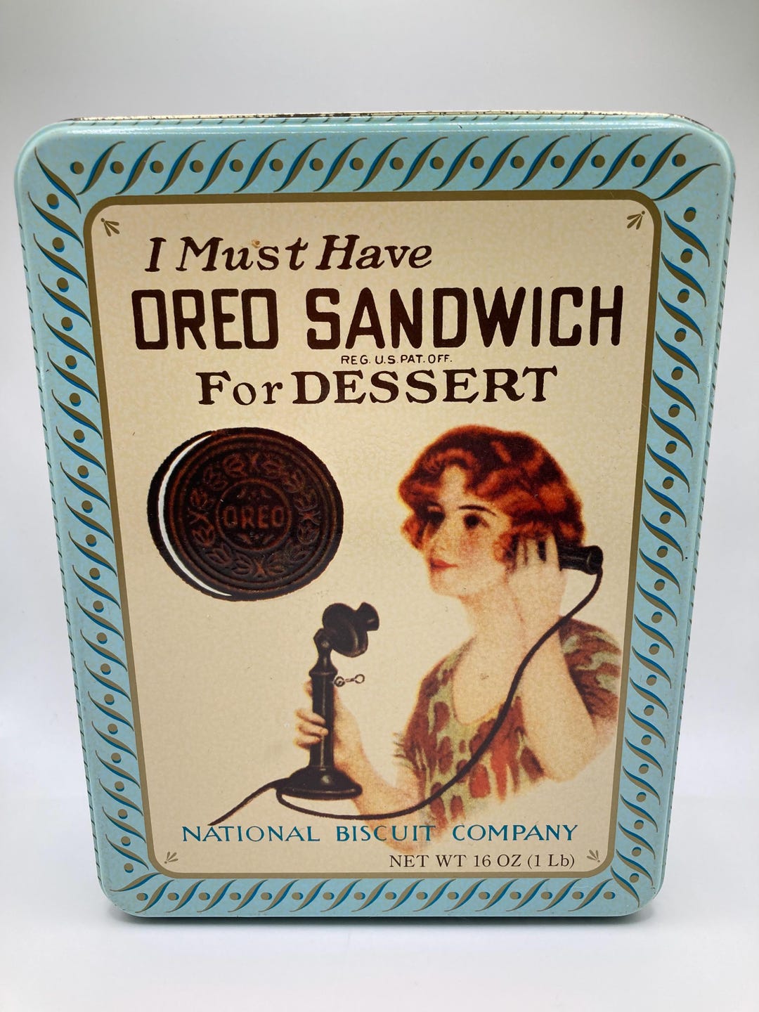 Vintage Oreo Cookie Tin Old Fashioned Ad - Etsy