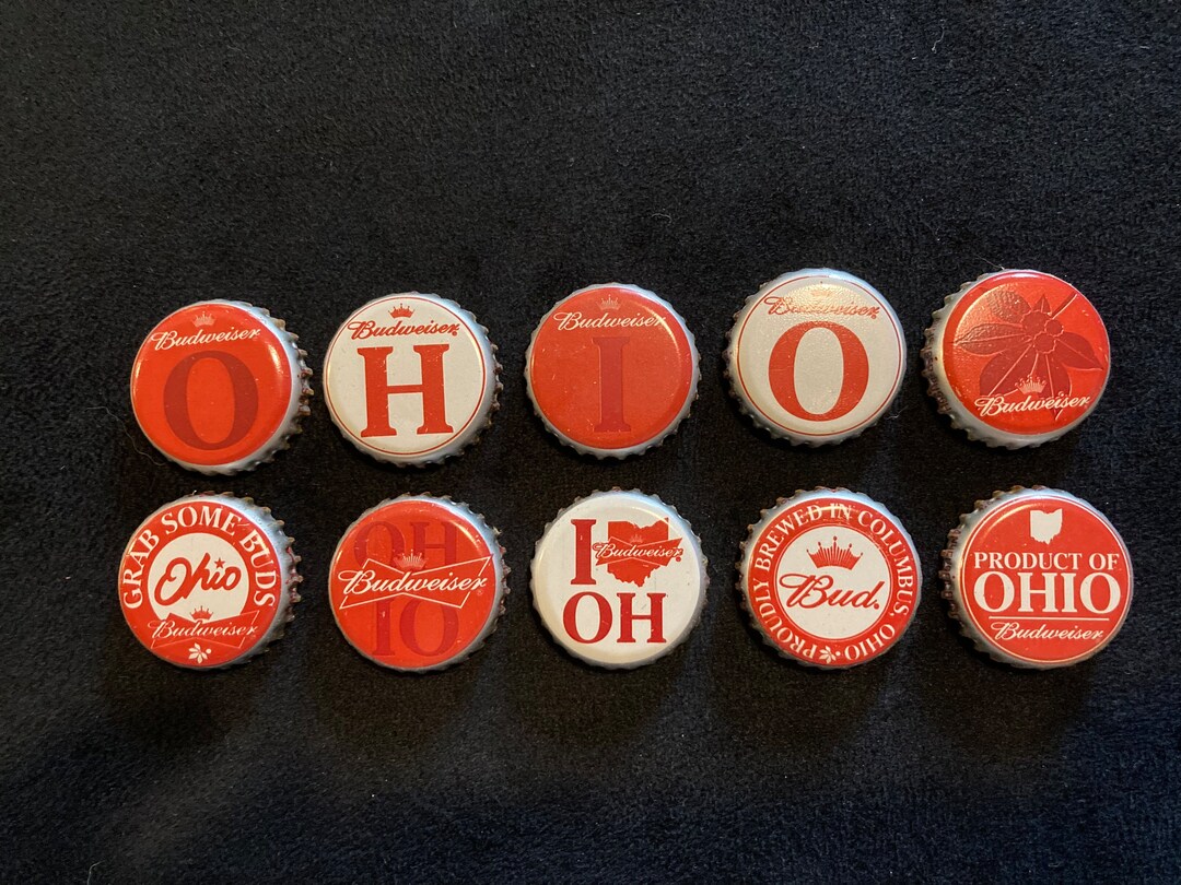 OHIO STATE Budweiser Caps - Etsy
