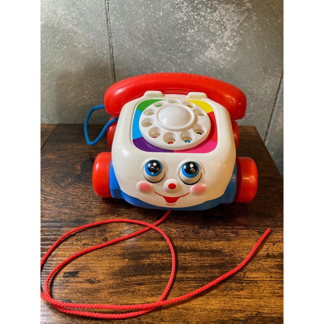 Vintage Fisher Price Pull Toy Chatter Telephone 1961-1983 Classic Toy ...
