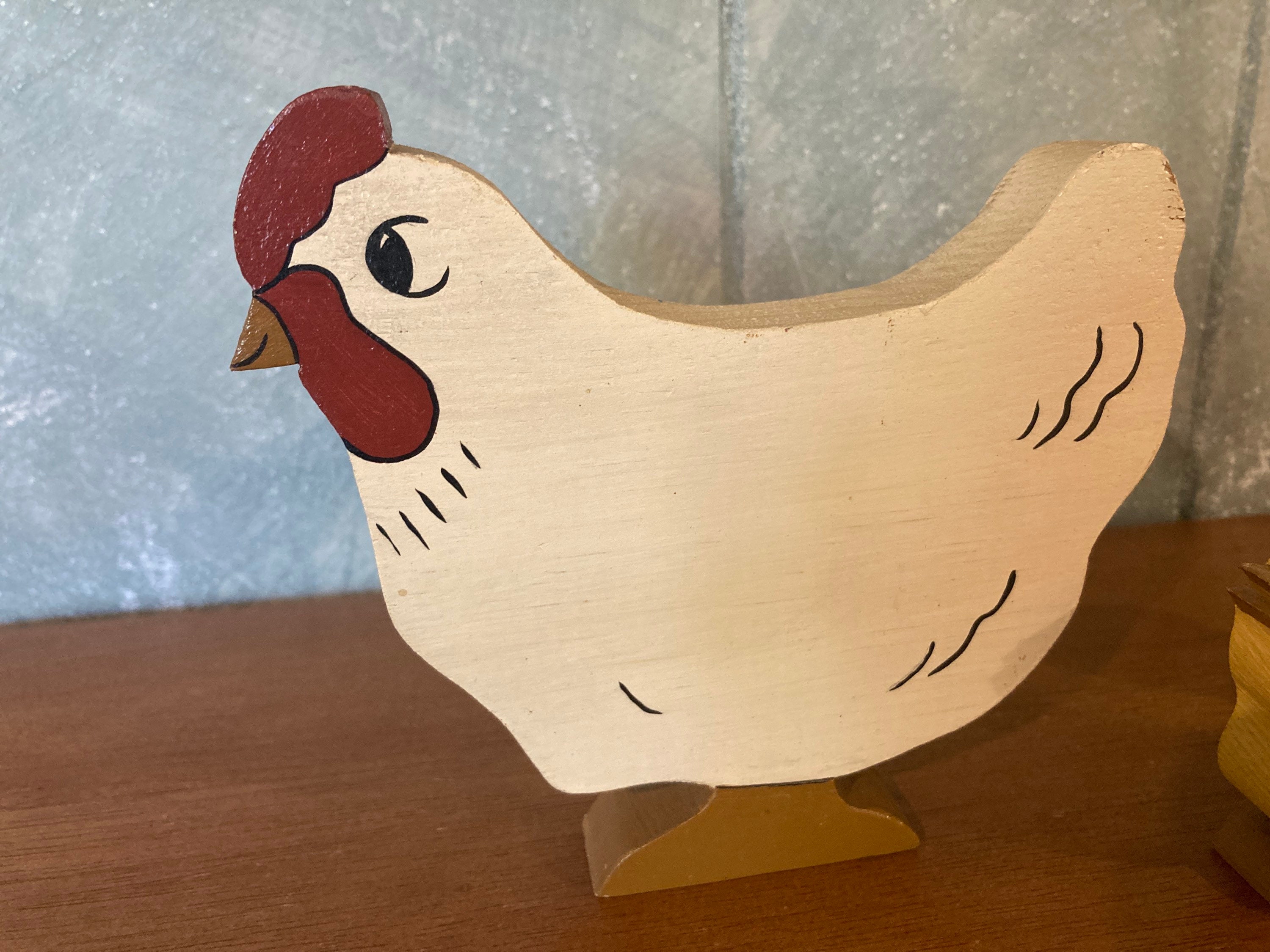 Wooden Hen and Chicks - Etsy