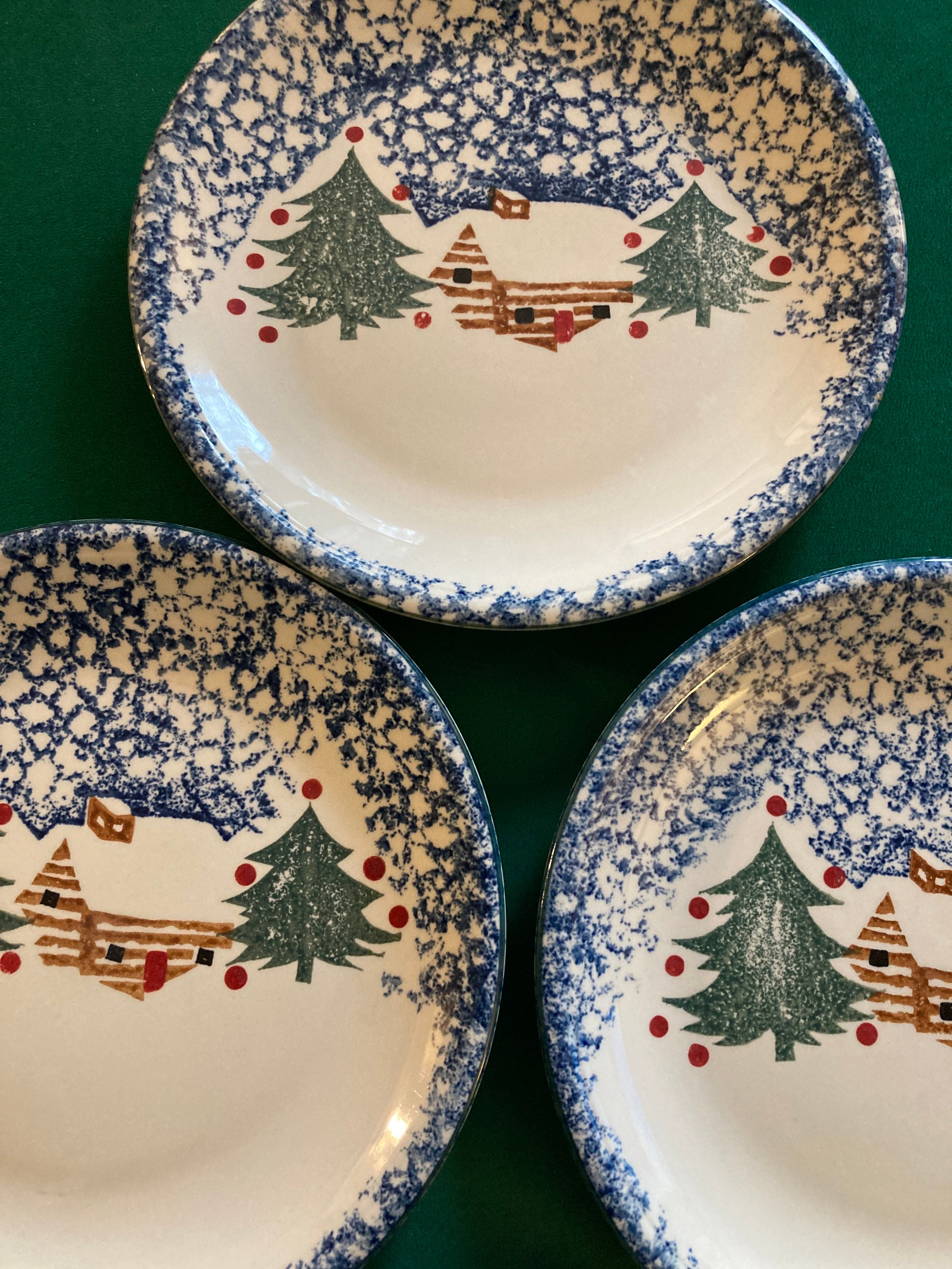 Cabin in the Snow Plate - Etsy