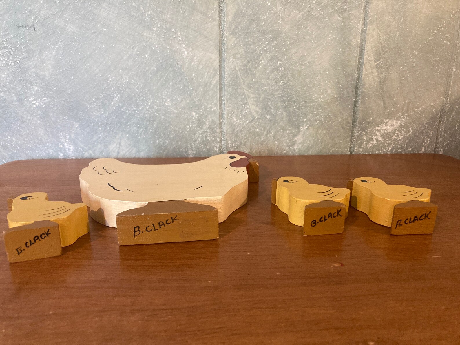 Wooden Hen and Chicks - Etsy