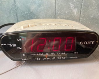 Vintage 90s Sony Dream Machine Alarm Clock AM/FM Radio - Etsy