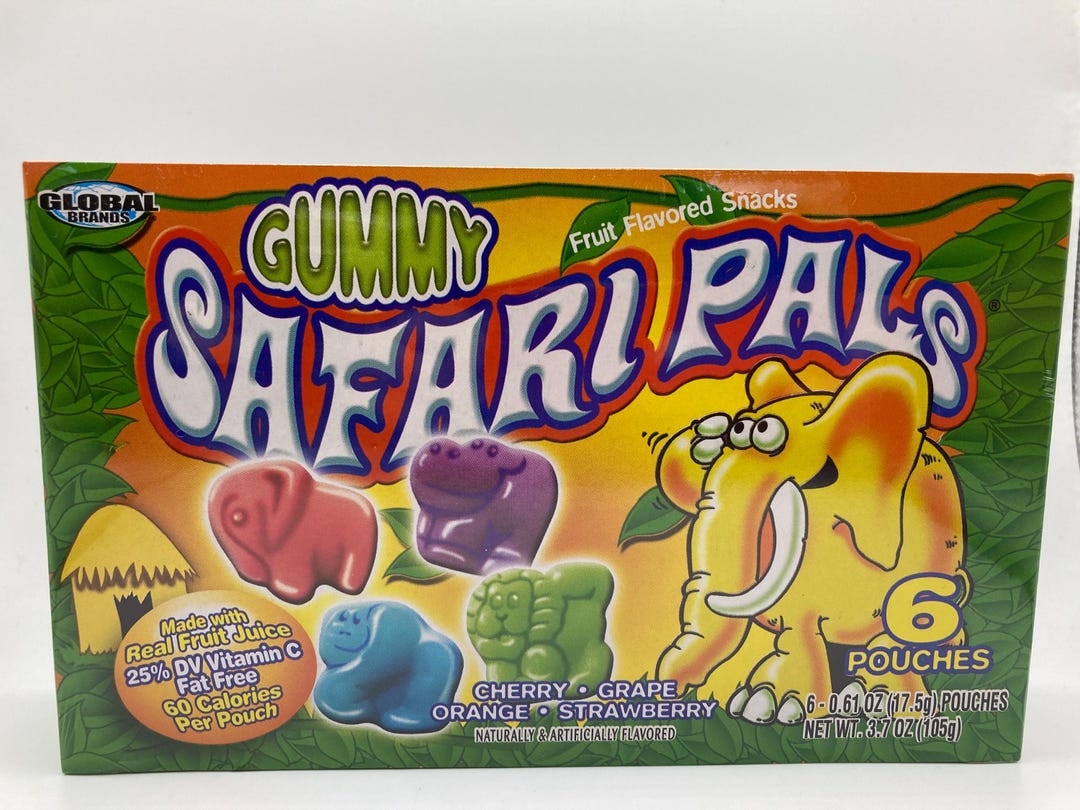 Gummy Safari Pals Fruit Flavored Snacks - Etsy