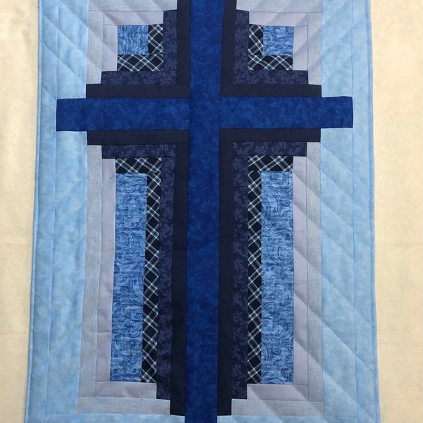 Log Cabin Cross Quilt Pattern - Etsy