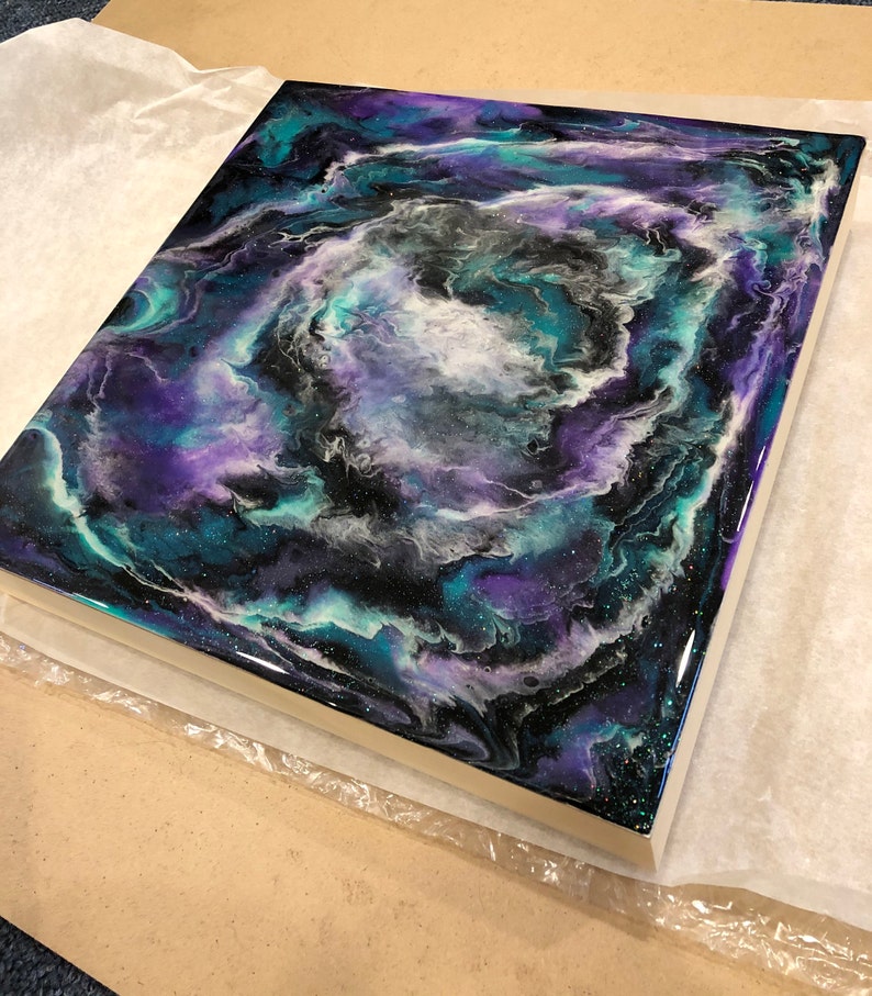 12 X 12 Galactic Glow in the Dark Space Art - Etsy