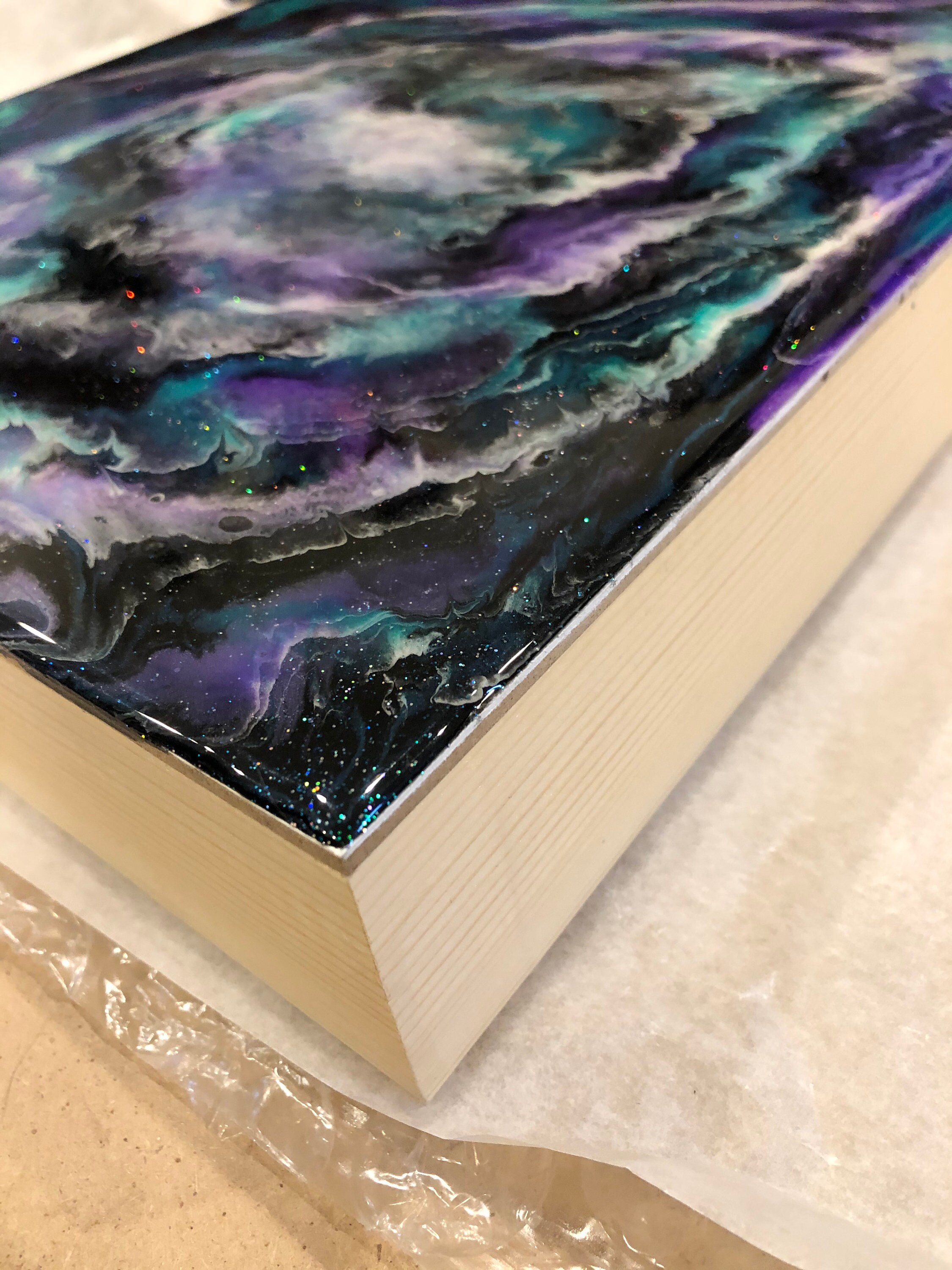 12 X 12 Galactic Glow in the Dark Space Art - Etsy