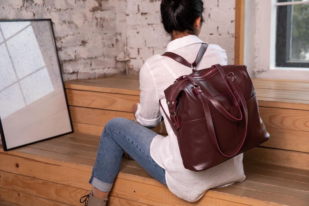 Convertible Crossbody Bag Convertible Backpack Purse Leather Backpack ...
