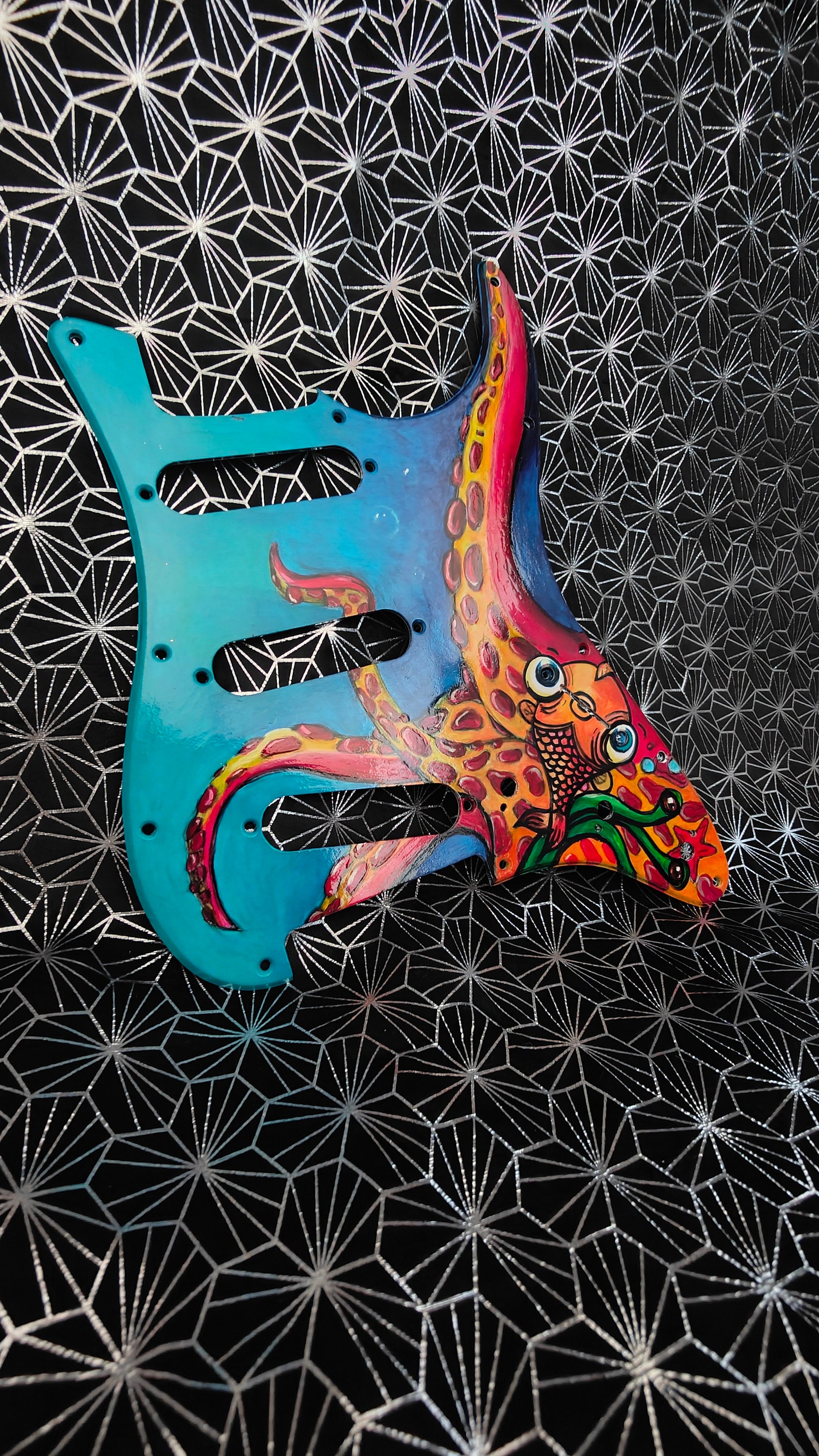 Custom Unique Guitar Pickguard Strat Style - Etsy