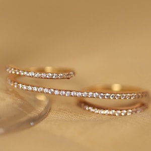 Two Finger Ring, Dual Finger Helix Ring, Double Finger Ring, High ...