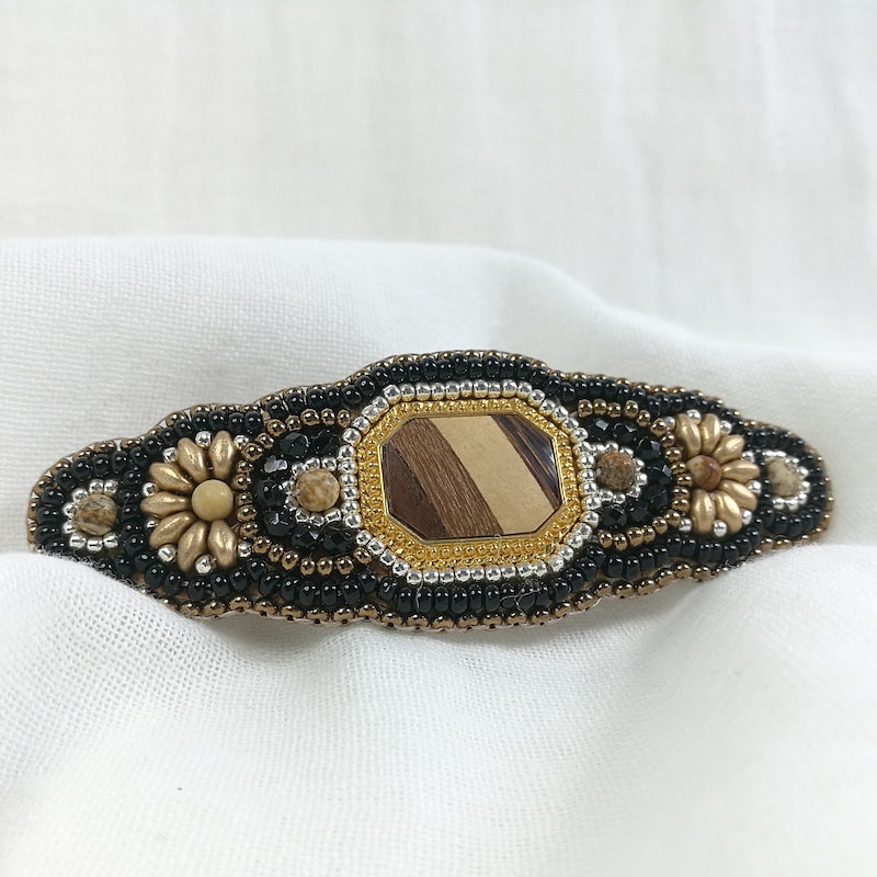 Seed Bead Barrette - Etsy