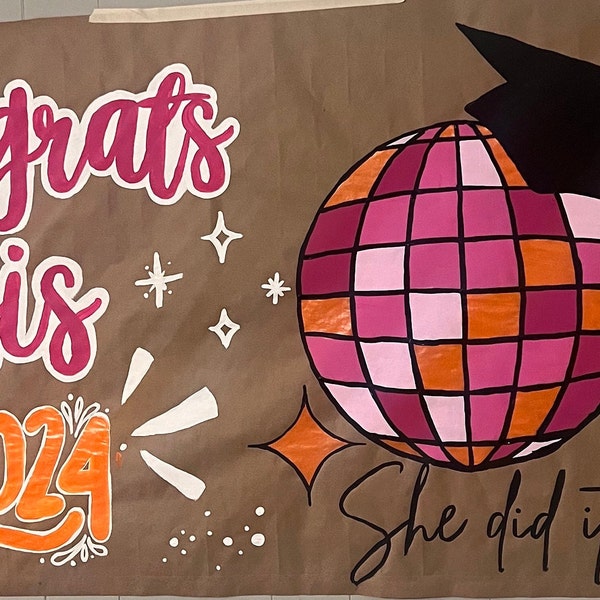 Hand Painted Banner - Etsy