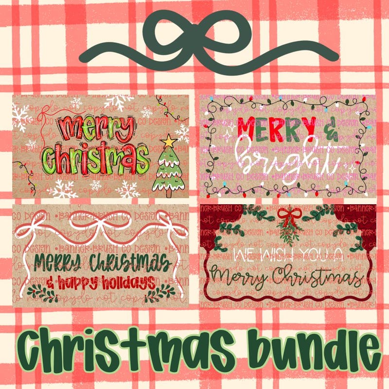 Santa Banner Template - Etsy