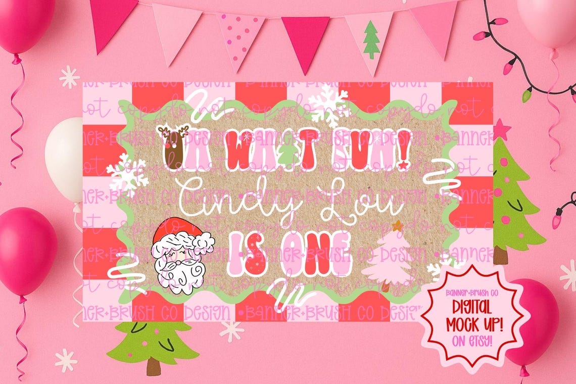 Oh What Fun! Birthday Banner Template | Editable Canva Banner | 35x60 ...