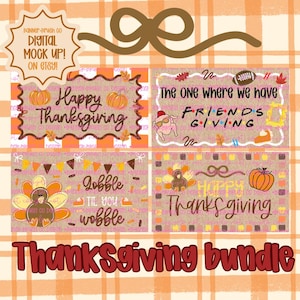 Thanksgiving Banner Template Bundle | Editable Canva Banner | 35x60 DIY ...