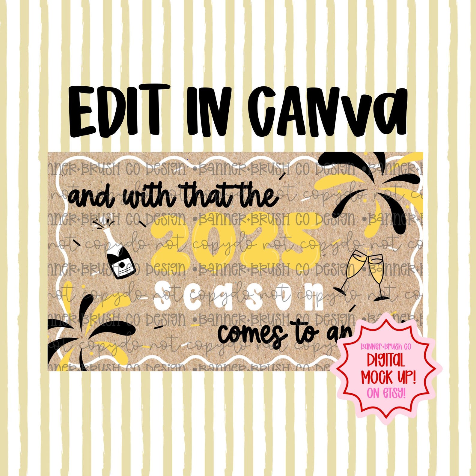 2026 NEW Year Banner Template | Editable Canva Banner | 35x60 DIY ...