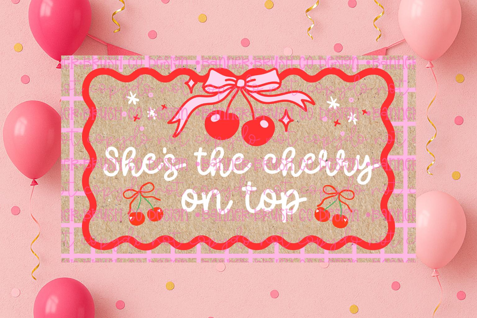 Cherry on Top Banner Template | Editable Canva Banner | 35x60 DIY ...