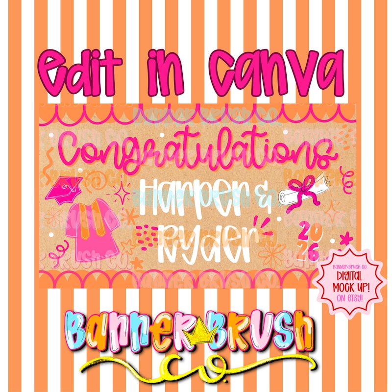Graduation Girl Banner - Etsy
