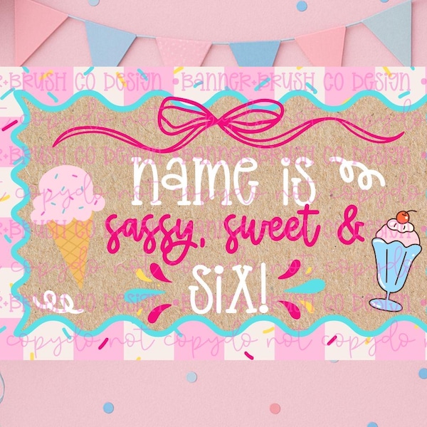 Six Seven Banner Template - Etsy