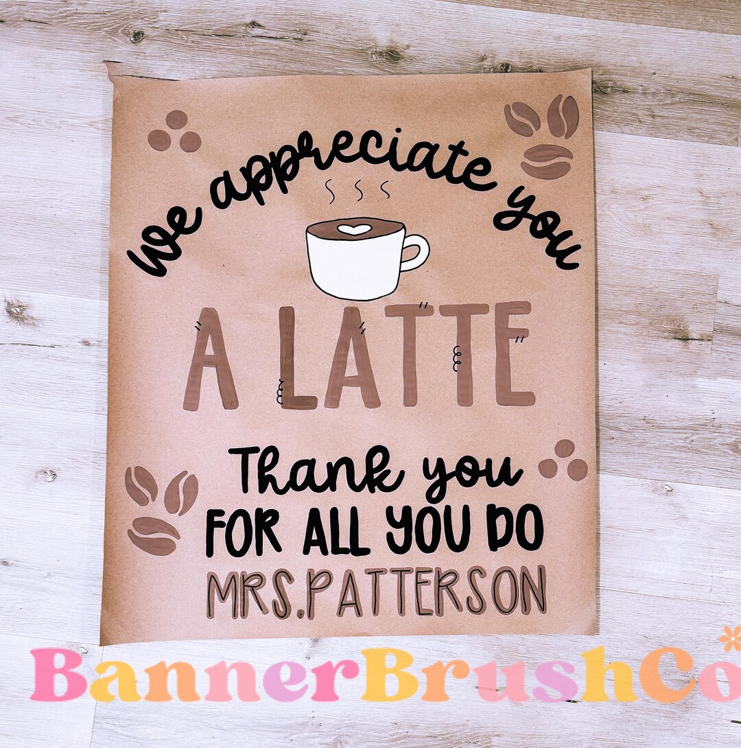Teacher/principal Appreciation Banner - Etsy