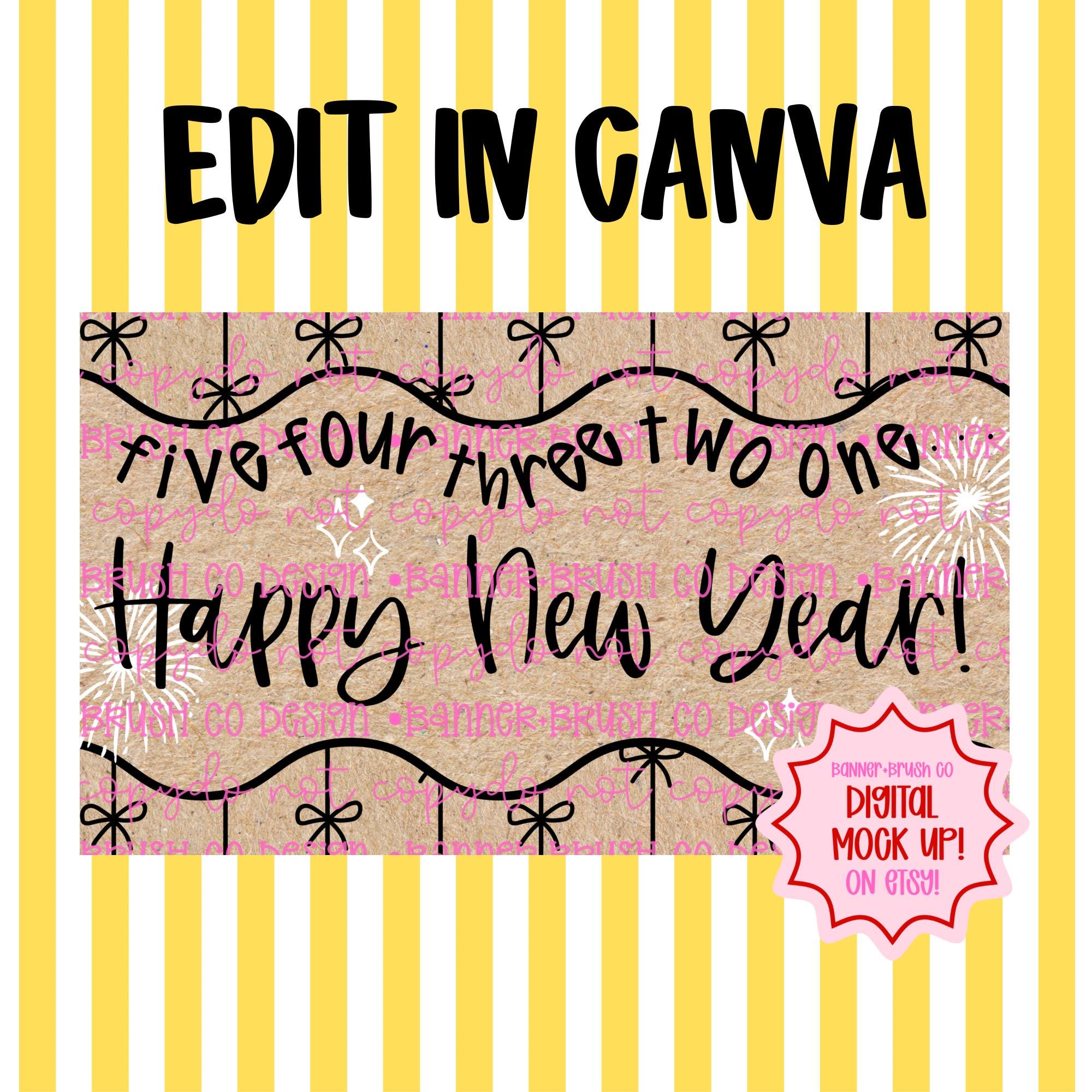 2026 NEW Year Banner Template | Editable Canva Banner | 35x60 DIY ...