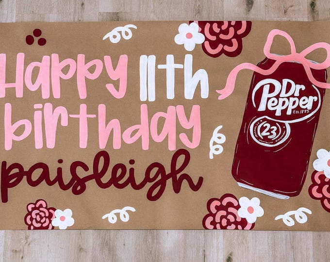 Custom Hand Painted Banner - Etsy