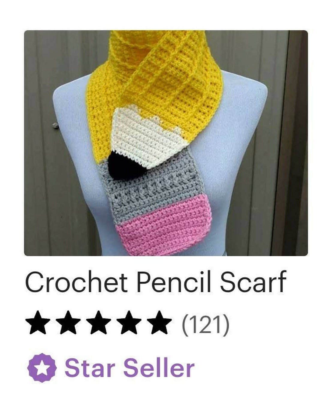 Crochet Pencil Scarf ~ I Can Ship Within Week of Order - Message Me ...