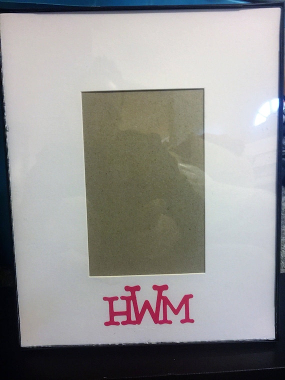 Autograph Monogram Picture Frame | Etsy