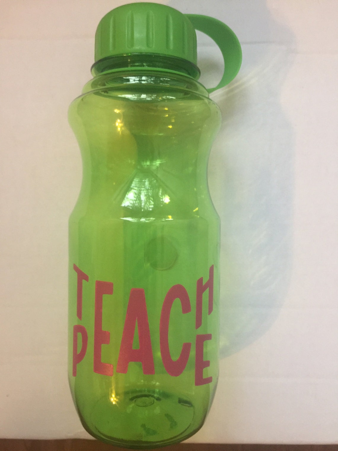 28 Oz Teach Peace Water Bottle - Etsy