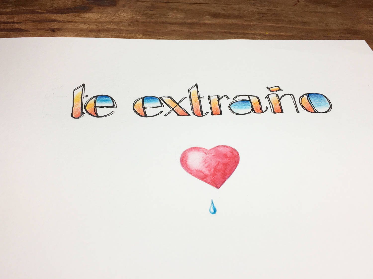 Te Extraño, Handmade Emoji - Etsy
