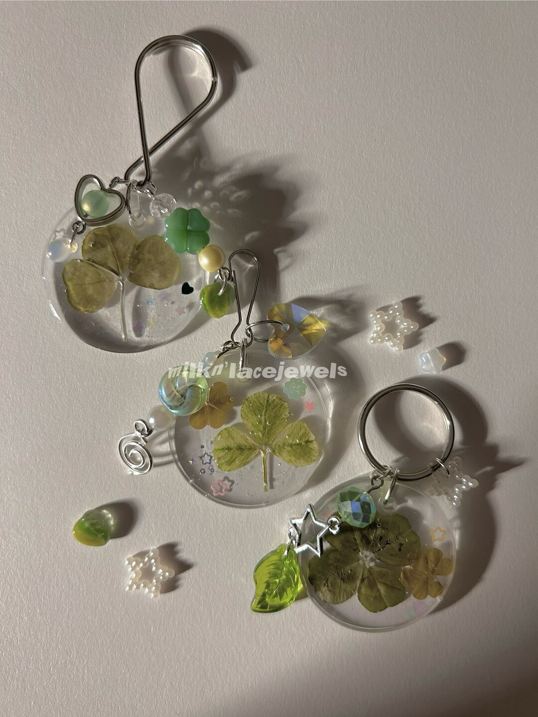 Shamrock Clover Keychains - Etsy