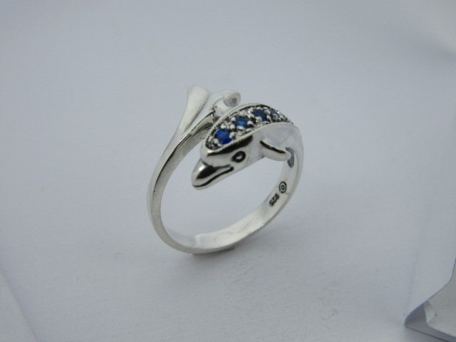 Dolphin Ring Dolphin Silver Ring Dolphin Ring for Her - Etsy