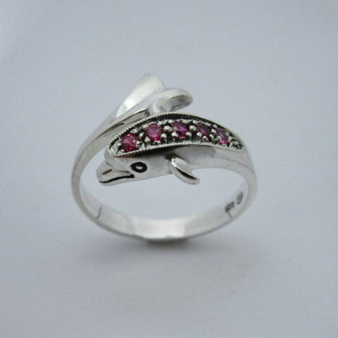 Dolphin Ring, Dolphin Silver Ring, Dolphin Ring for Her, Dolphinlovers ...
