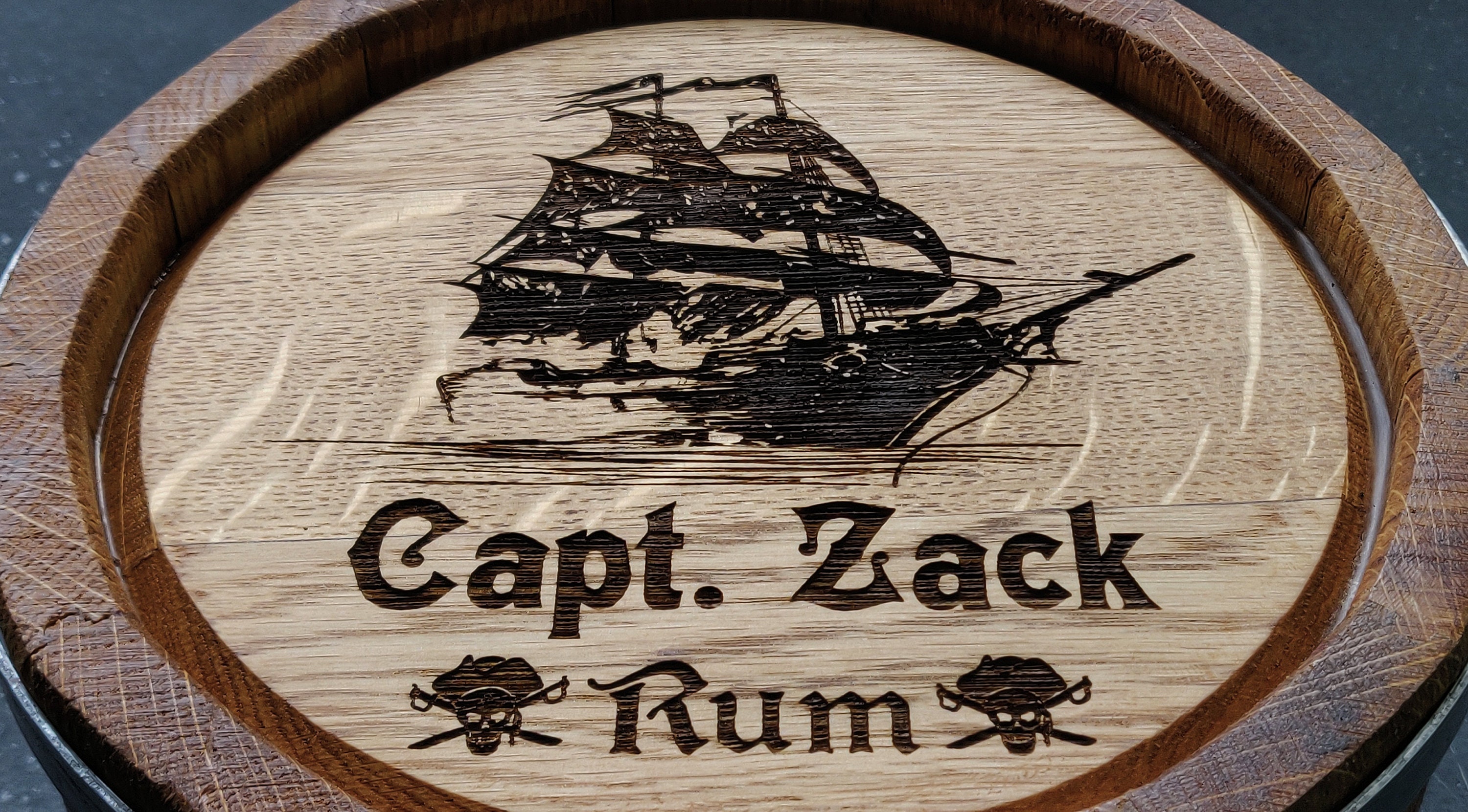 Pirate Whiskey Barrel Personalized Whiskey Keg Rum Flask | Etsy