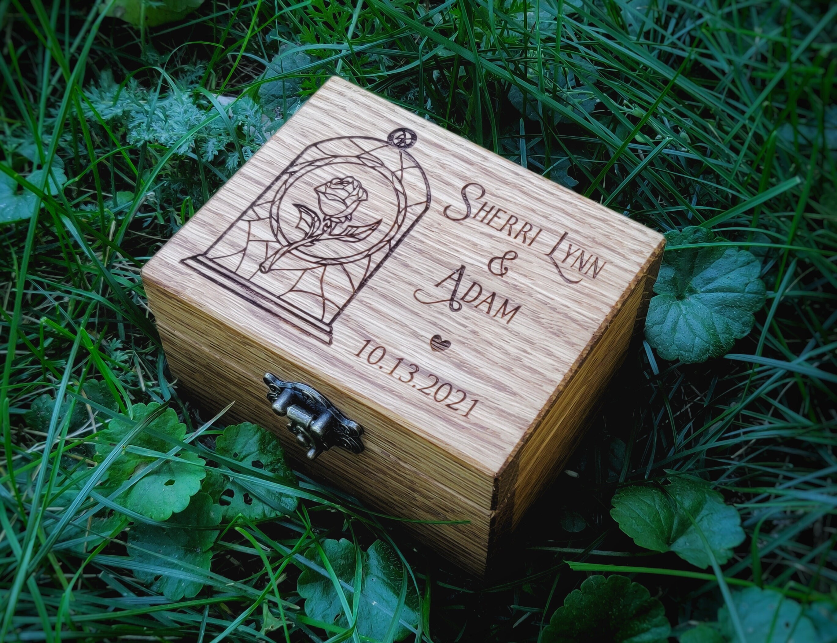 Ring Box for Wedding Ceremony Wedding Ring Box With Glass | Etsy