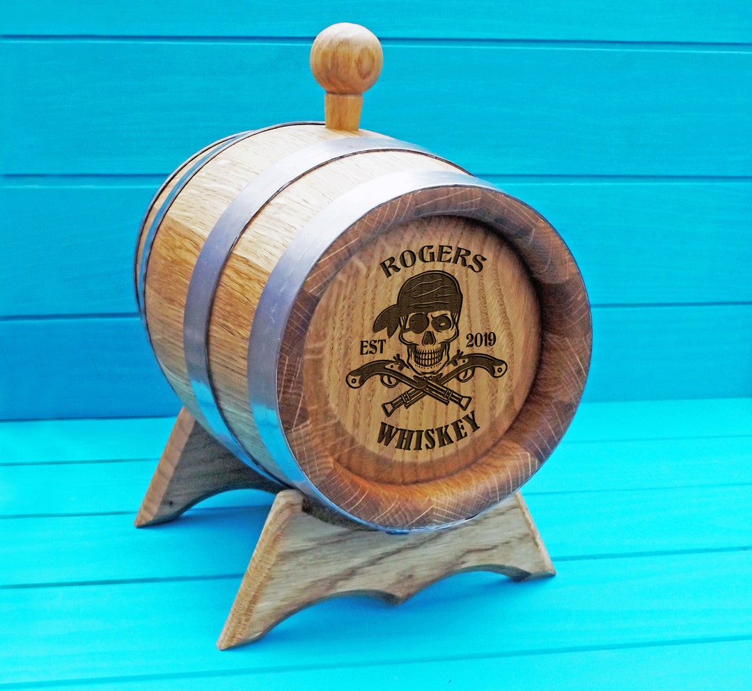 Pirate Barrel 1-10L. Custom Barrel Engraved Premium Oak Aging - Etsy