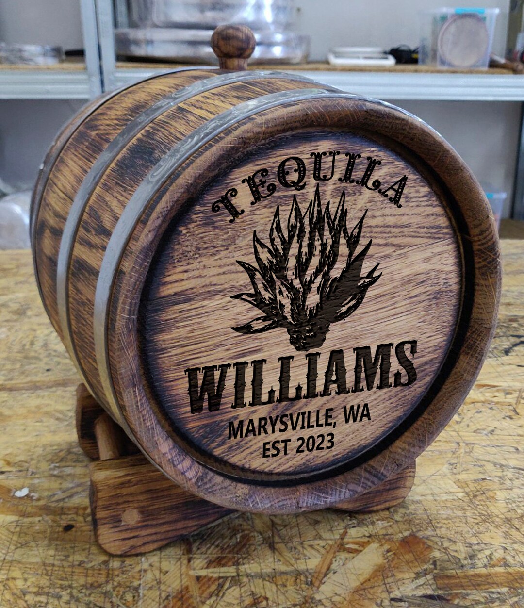 Oak Aging Barrels for Tequila , Personalized Tequila Barrel, Custom ...