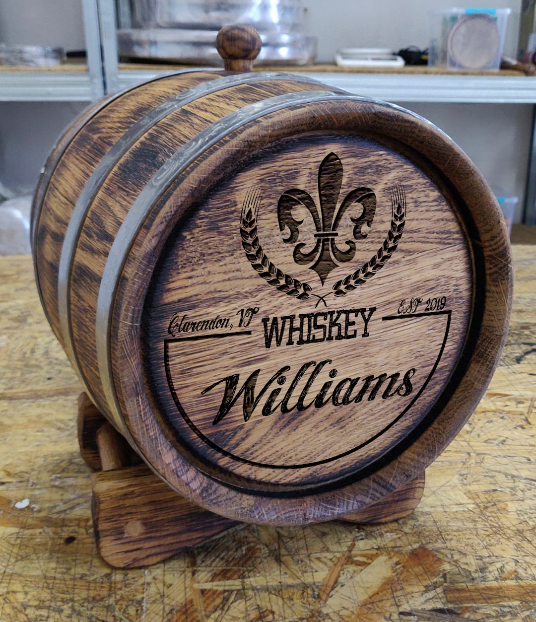 Personalized 1-10L Whiskey Barrel, Oak Scotch Barrel, Custom Oak Barrel ...