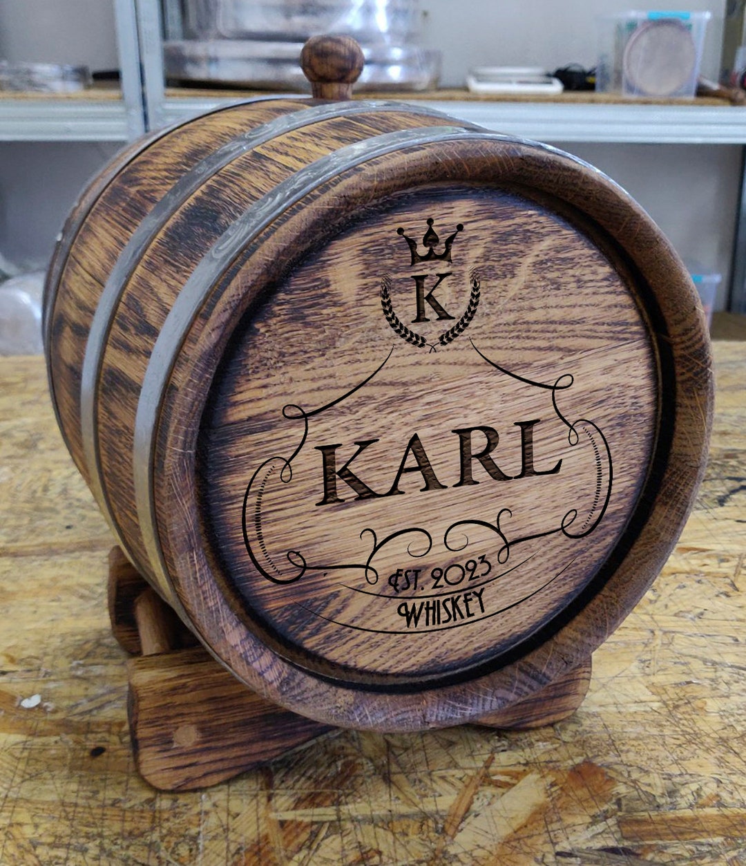 Personalized Whiskey Barrel, Custom Engraved Oak Barrel, Gift for ...
