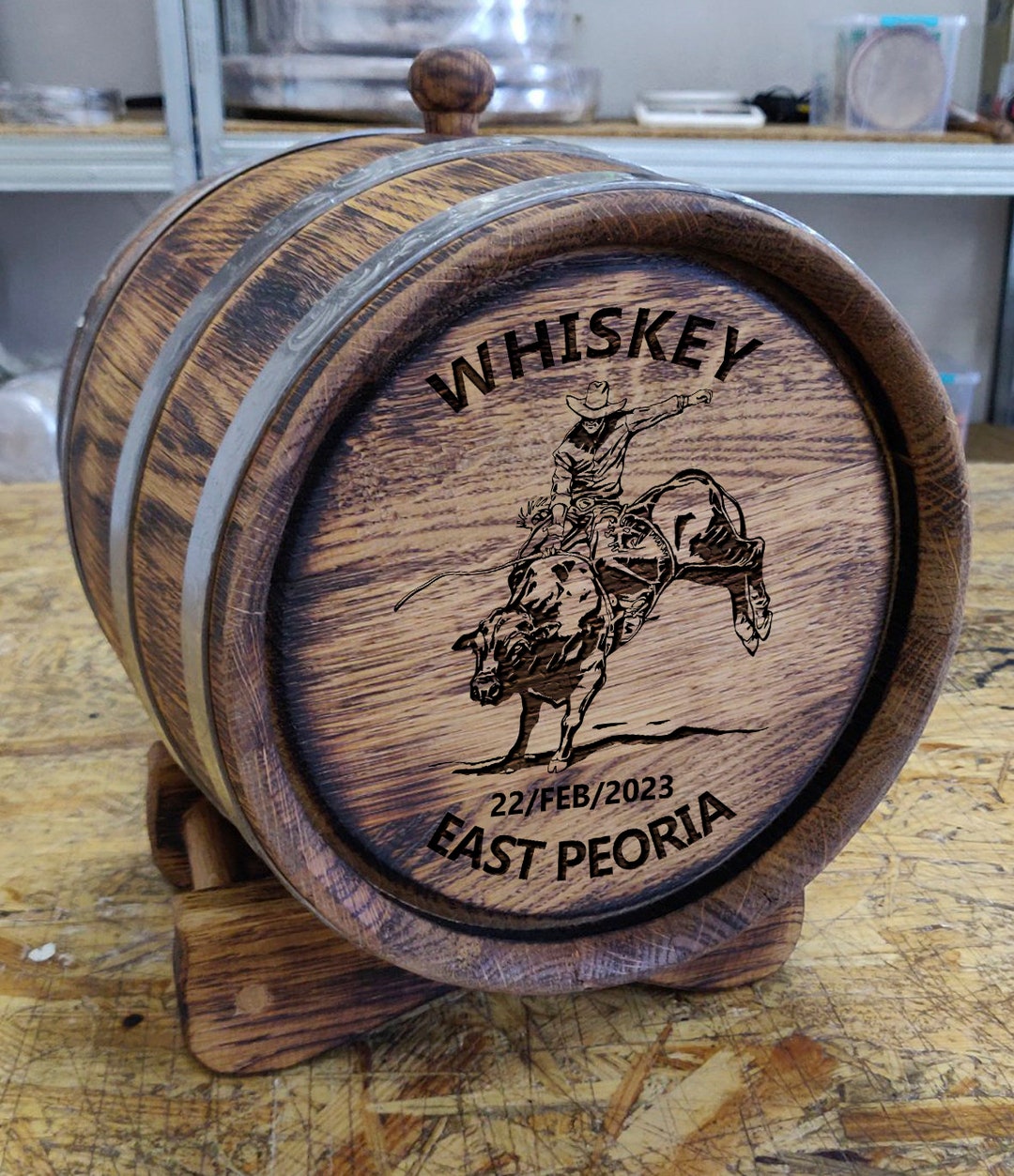 Rodeo Whiskey Barrel, Oak Bourbon Barrel, Small Whiskey Barrel 1-10L ...