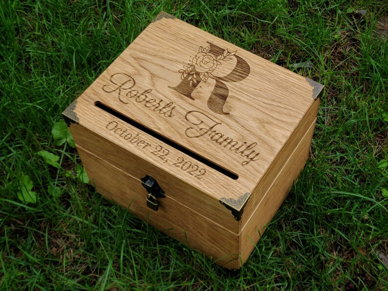 Rustic Wooden Card Box Wedding Card Box Family Tree Wedding - Etsy