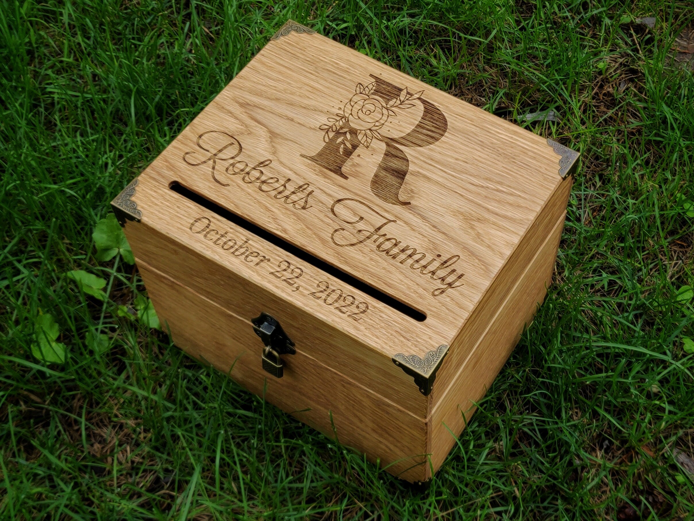 Rustic Wooden Card Box Wedding Card Box Family Tree Wedding - Etsy