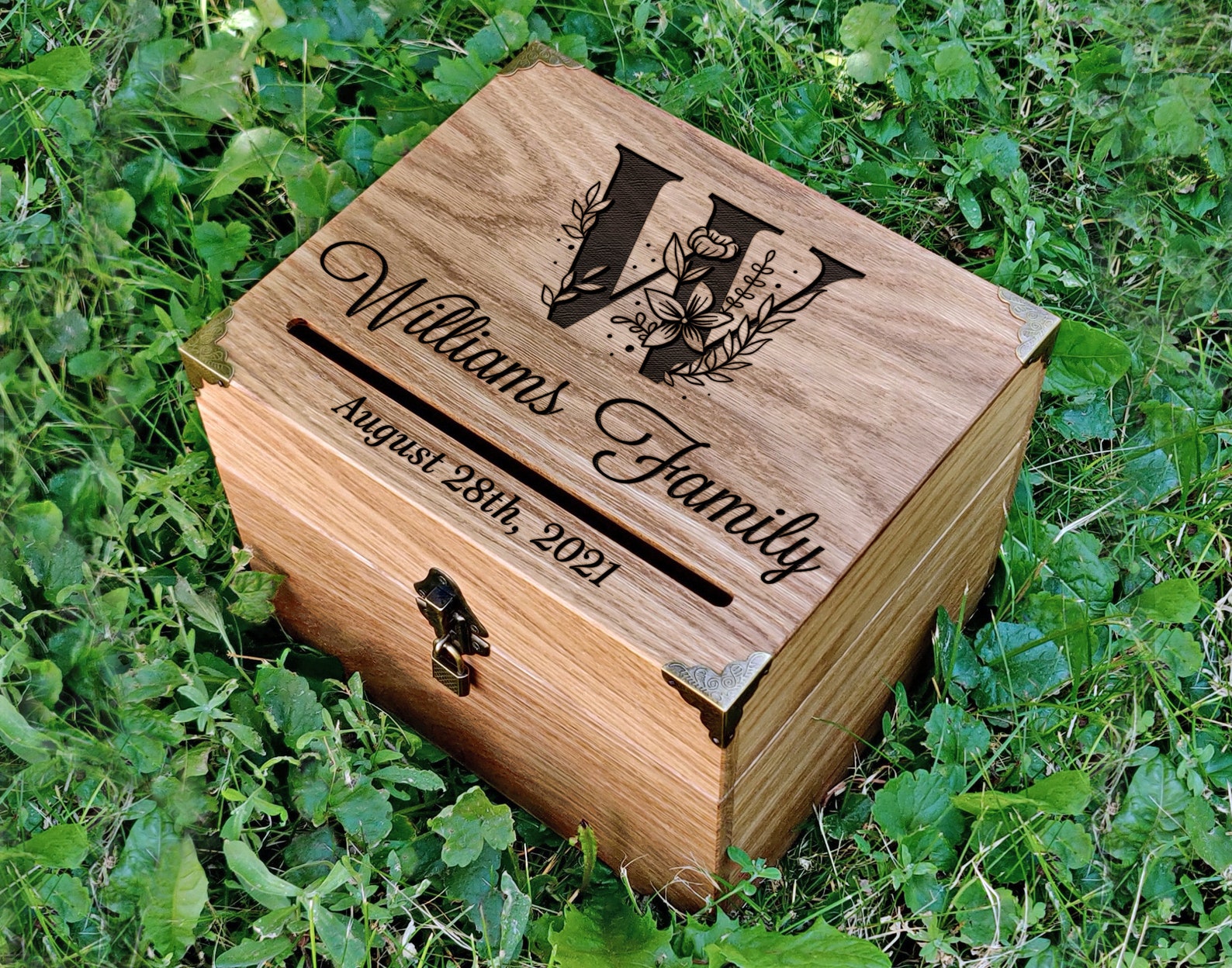 Rustic Wooden Card Box Wedding Card Box Family Tree Wedding - Etsy