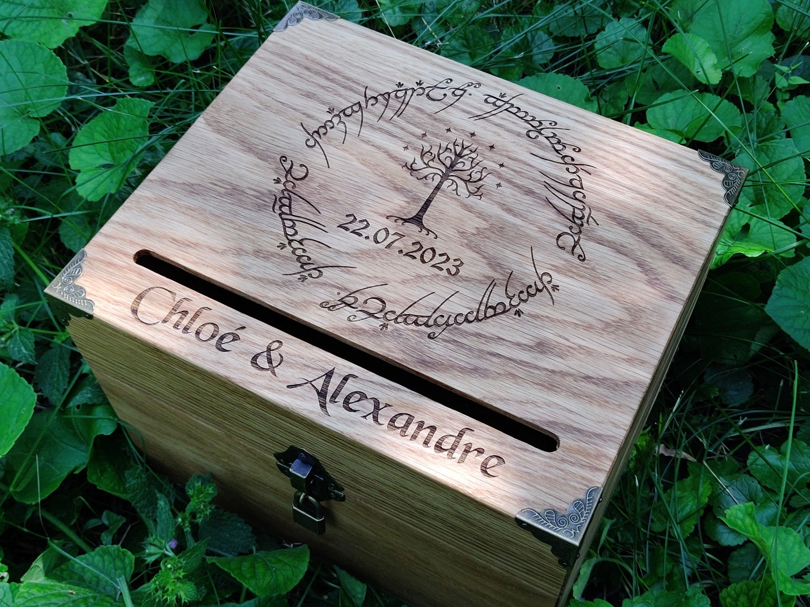 Card Box Wedding, Card Box With Lock and Slot, Card Box , Custom ...