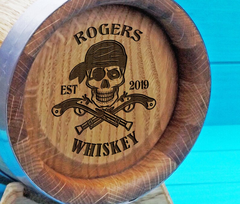Pirate Barrel 1-10L. Custom Barrel Engraved Premium Oak Aging | Etsy
