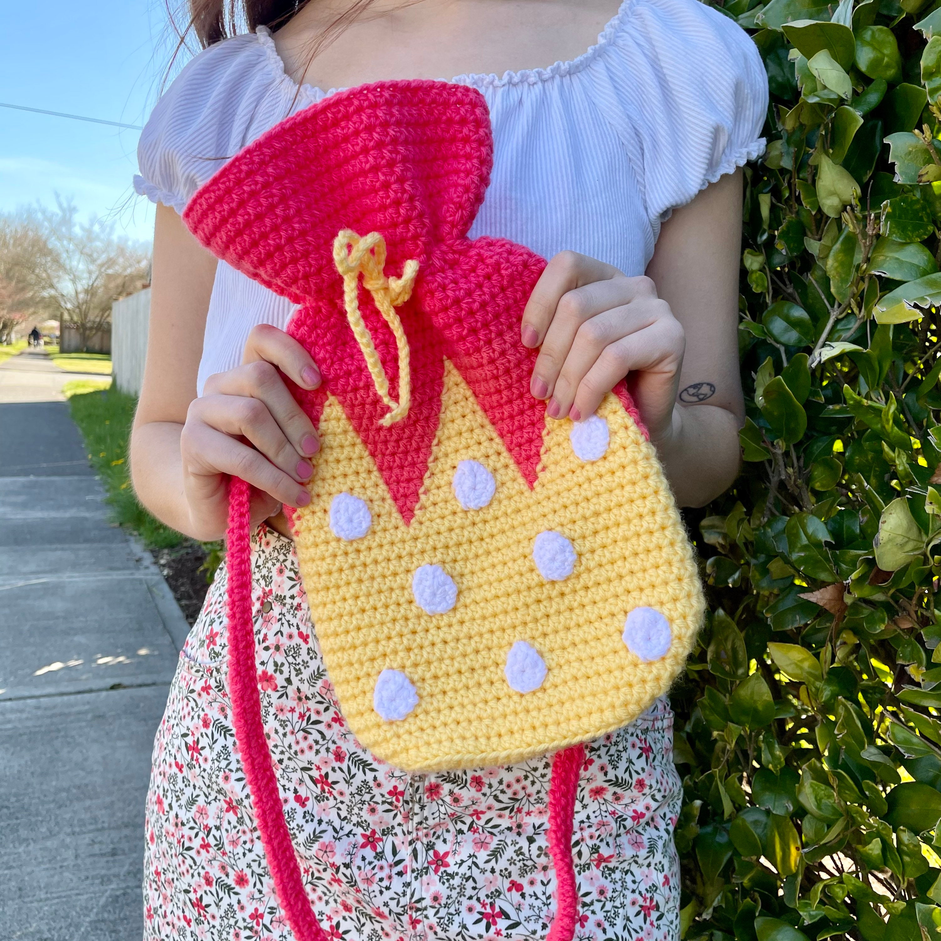 Crochet Strawberry Bag Pattern: Candy Purse (PDF Pattern) - Etsy