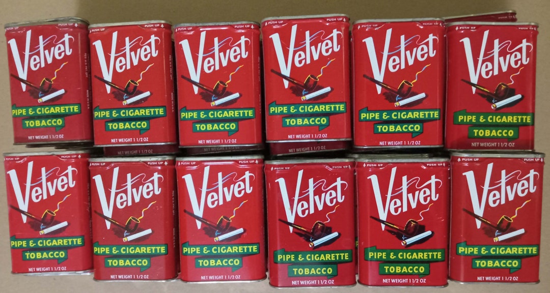 VELVET Pipe & Cigarette Tobacco Tins - Etsy