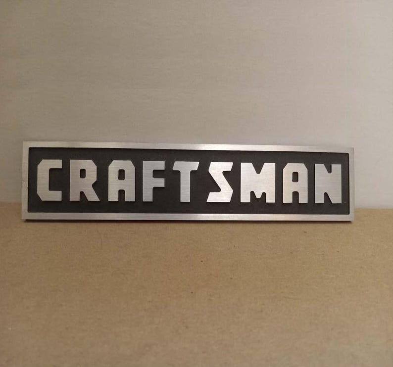 Craftsman Aluminum Toolbox Emblem - Etsy