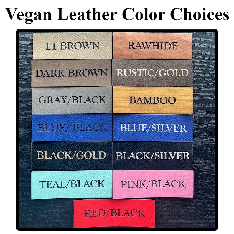 Mountain Lake Leather Patch - Choose Your Color - Etsy